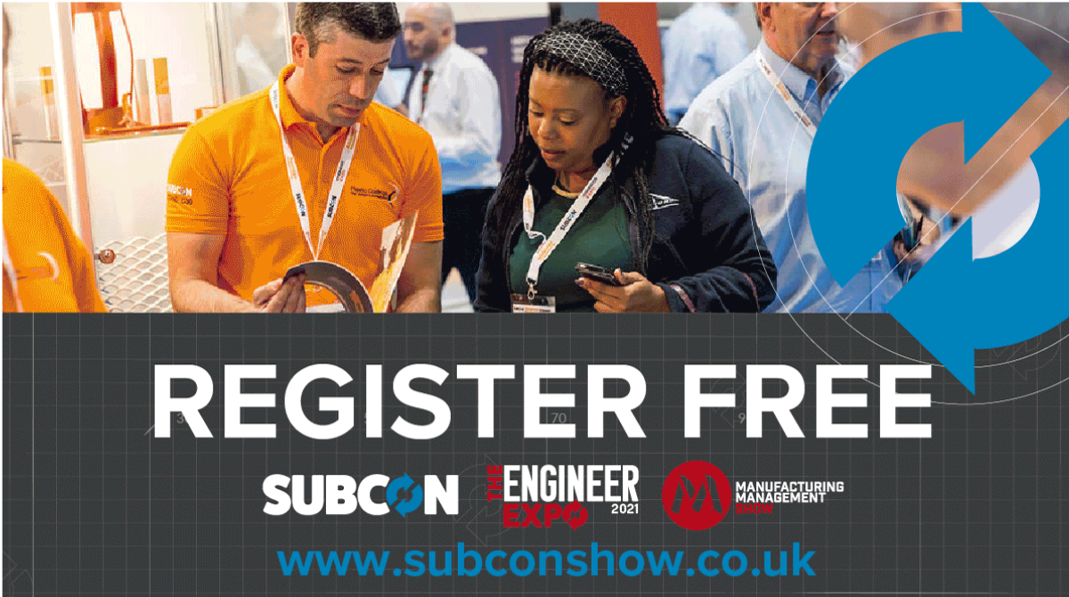 9月的Subcon 2021标志着Live UK Manufacturing展览会的回报|工程师工程师